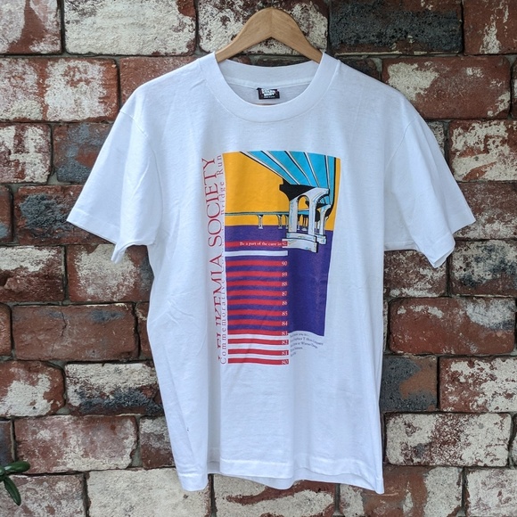 Shirts | Vintage Leukemia Society Run Tshirt | Poshmark